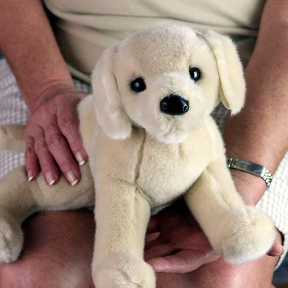 Yellow Lab Dog Stuffed Toy for Seniors and People with Alzheimer's ...